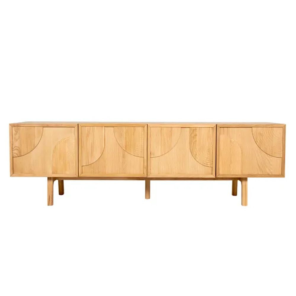 ZAGO Low Sideboard Magik Natural Oak 4 Doors 180cm – laboutiquedesign.is