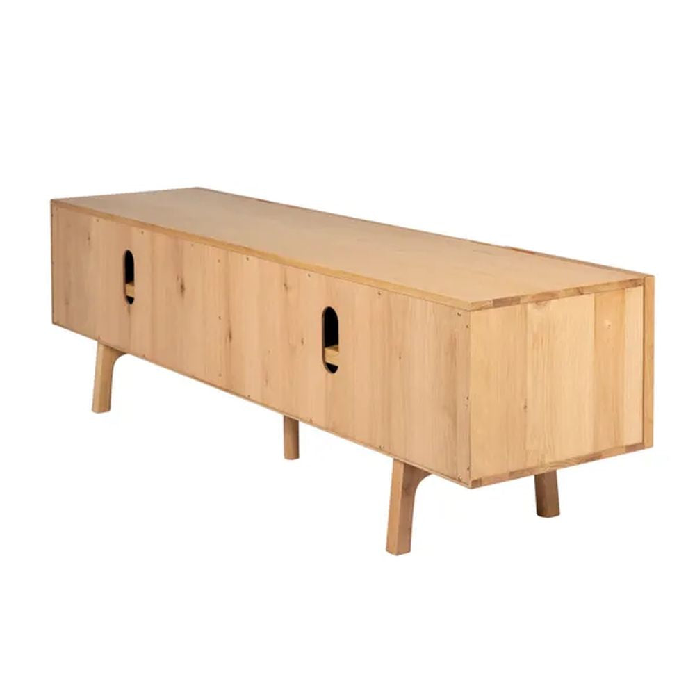 ZAGO Low Sideboard Magik Natural Oak 4 Doors 180cm – laboutiquedesign.is