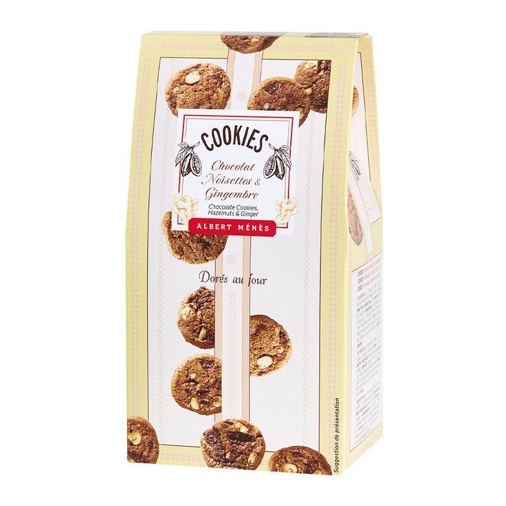 ALBERT MENES Chocolate, Hazelnuts And Ginger Cookies 110g ...
