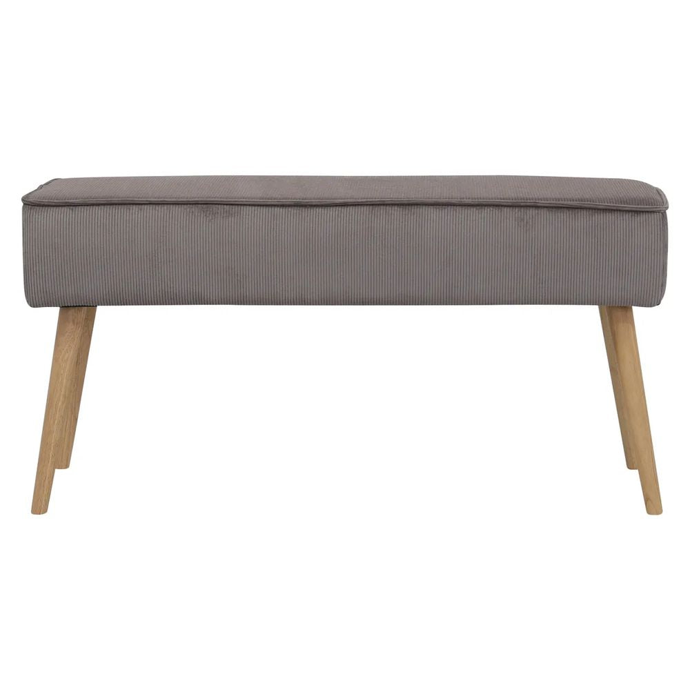 ZAGO Bench Popy wood legs corduroy fabric 100cm – laboutiquedesign.is