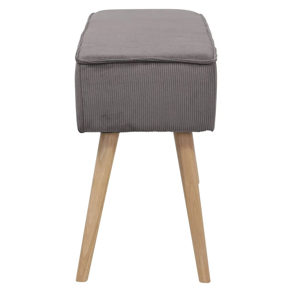 ZAGO Bench Popy wood legs corduroy fabric 100cm – laboutiquedesign.is