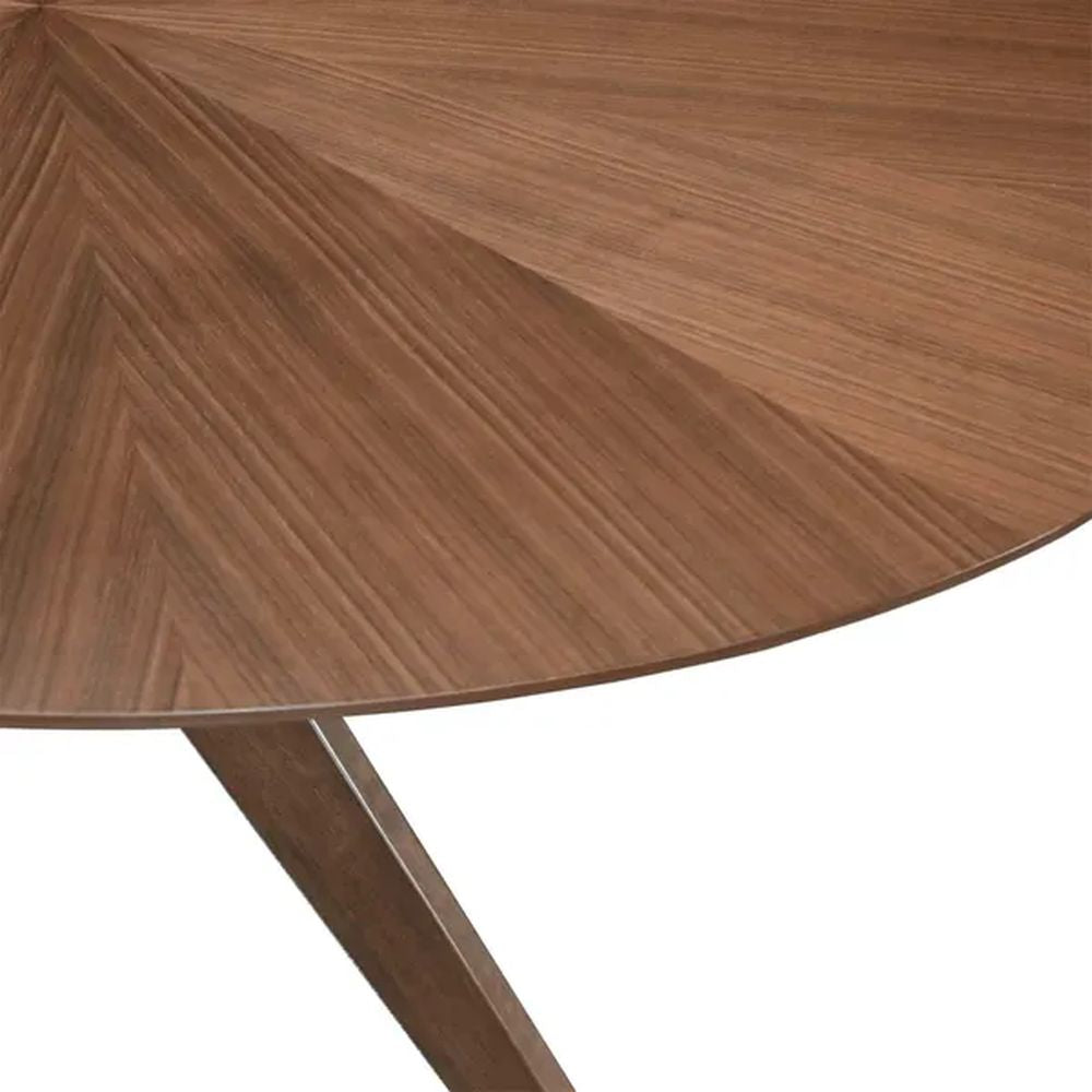 ZAGO Oval Dining Table Xylo Walnut – laboutiquedesign.is