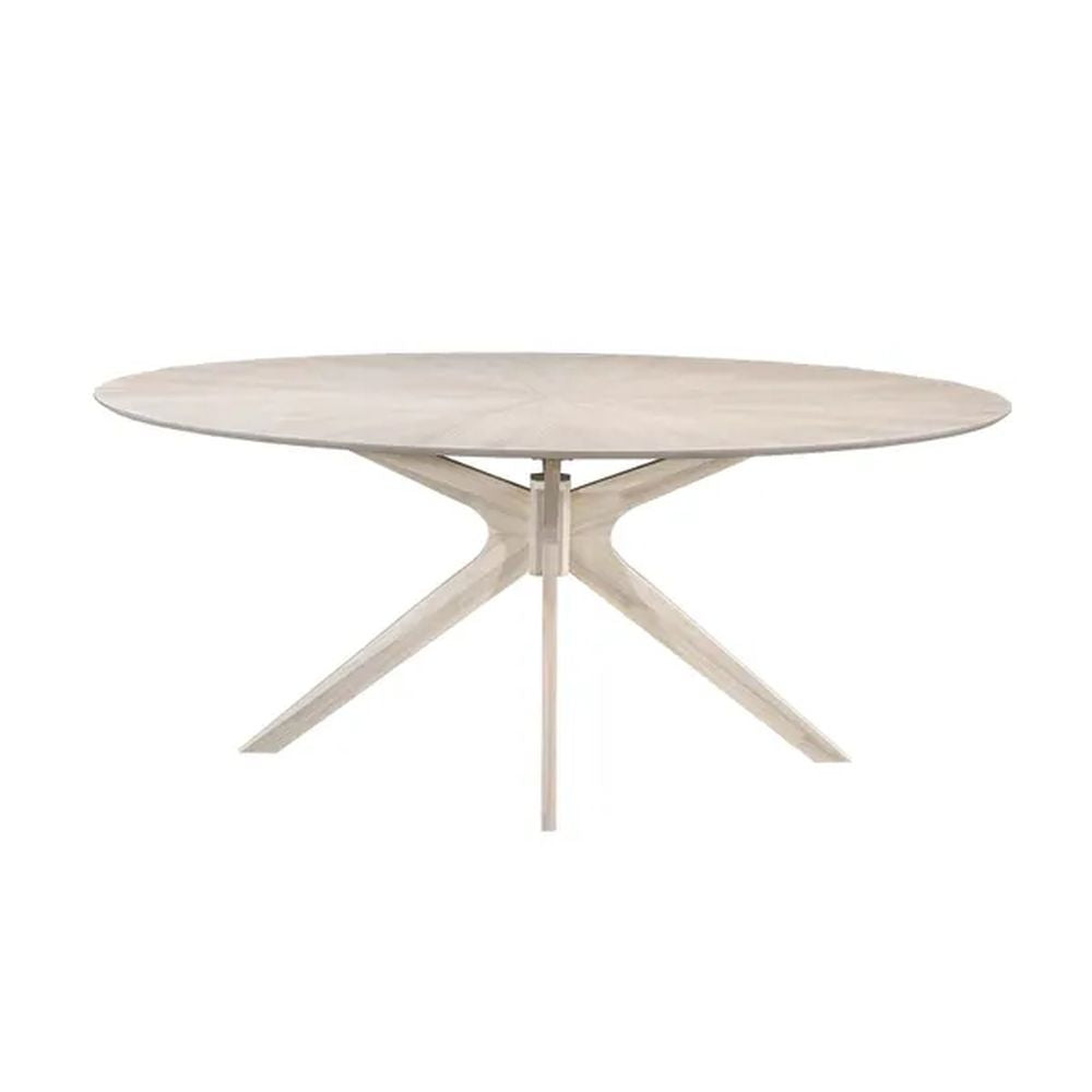 ZAGO Oval Dining Table Xylo White Oak – laboutiquedesign.is