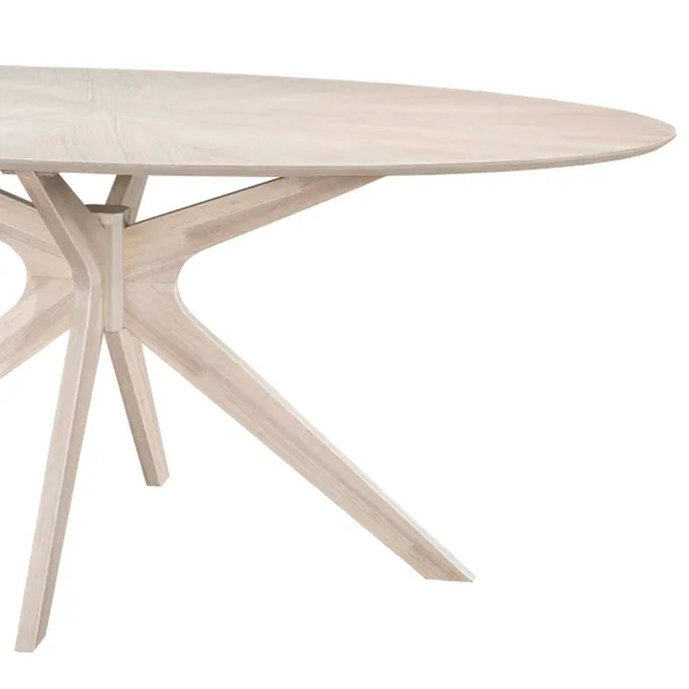 ZAGO Oval Dining Table Xylo White Oak – laboutiquedesign.is